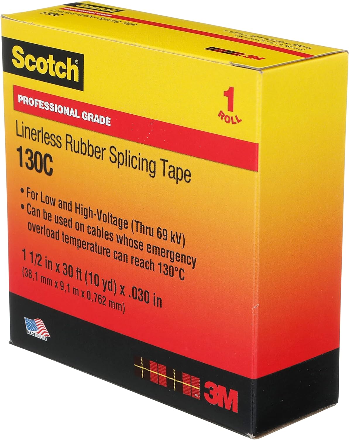 3M SCOTCH LINERLESS RUBBER SPLICING TAPE 130C – Parker Electronics